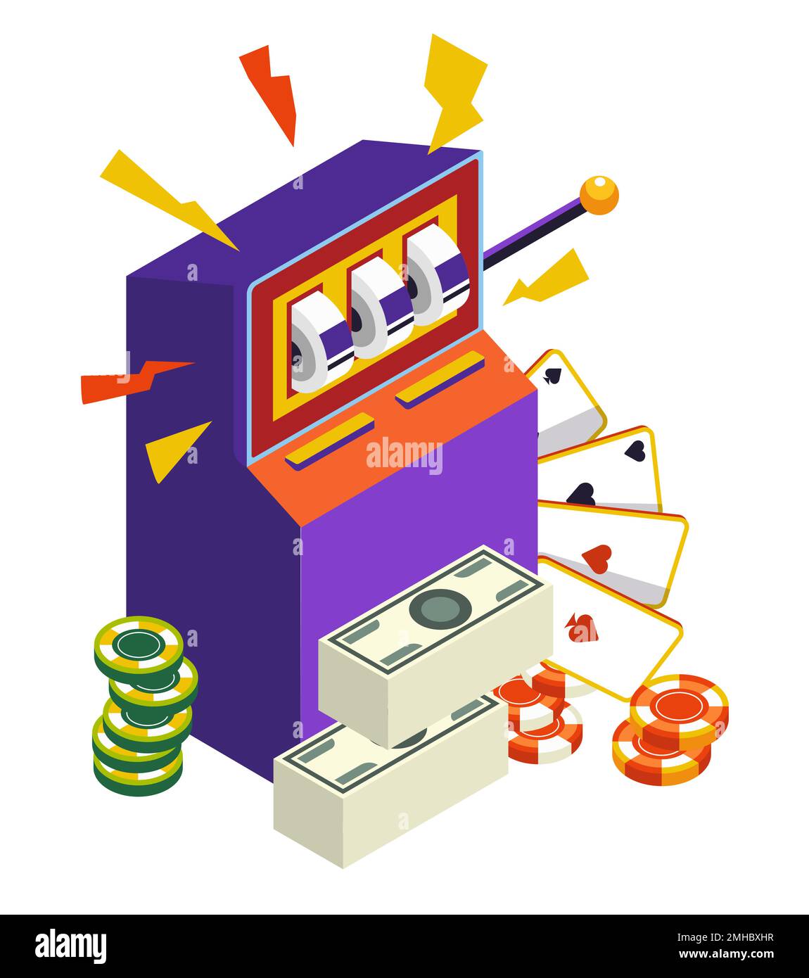 Gold dollar chips Cut Out Stock Images & Pictures - Alamy