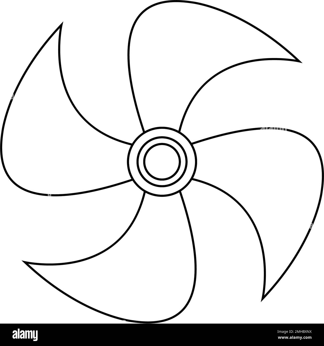 wind fan logo illustration design Stock Vector Image & Art - Alamy