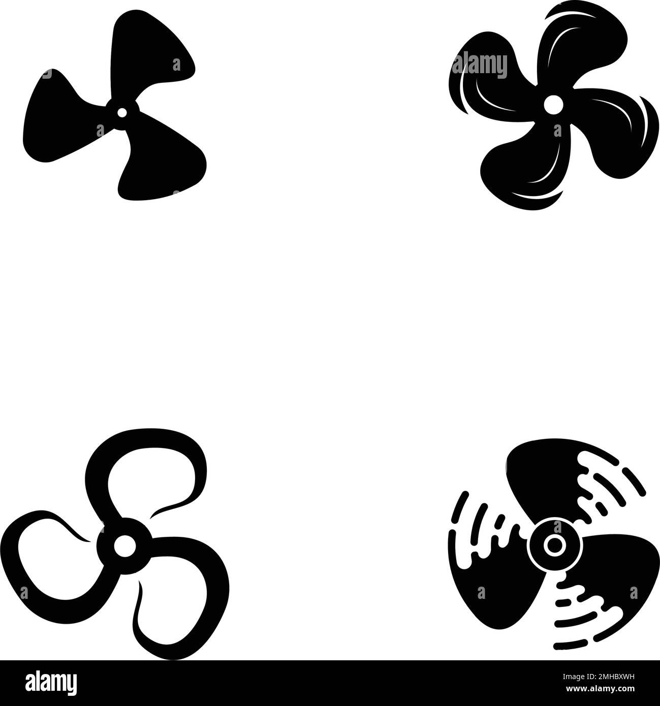 wind fan logo illustration design Stock Vector Image & Art - Alamy