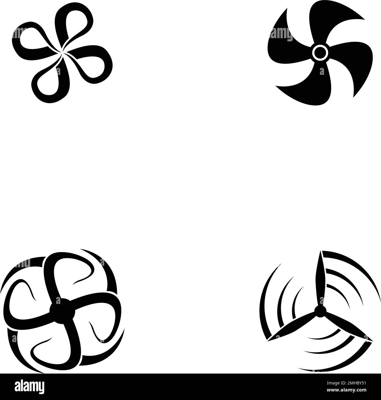 wind fan logo illustration design Stock Vector Image & Art - Alamy