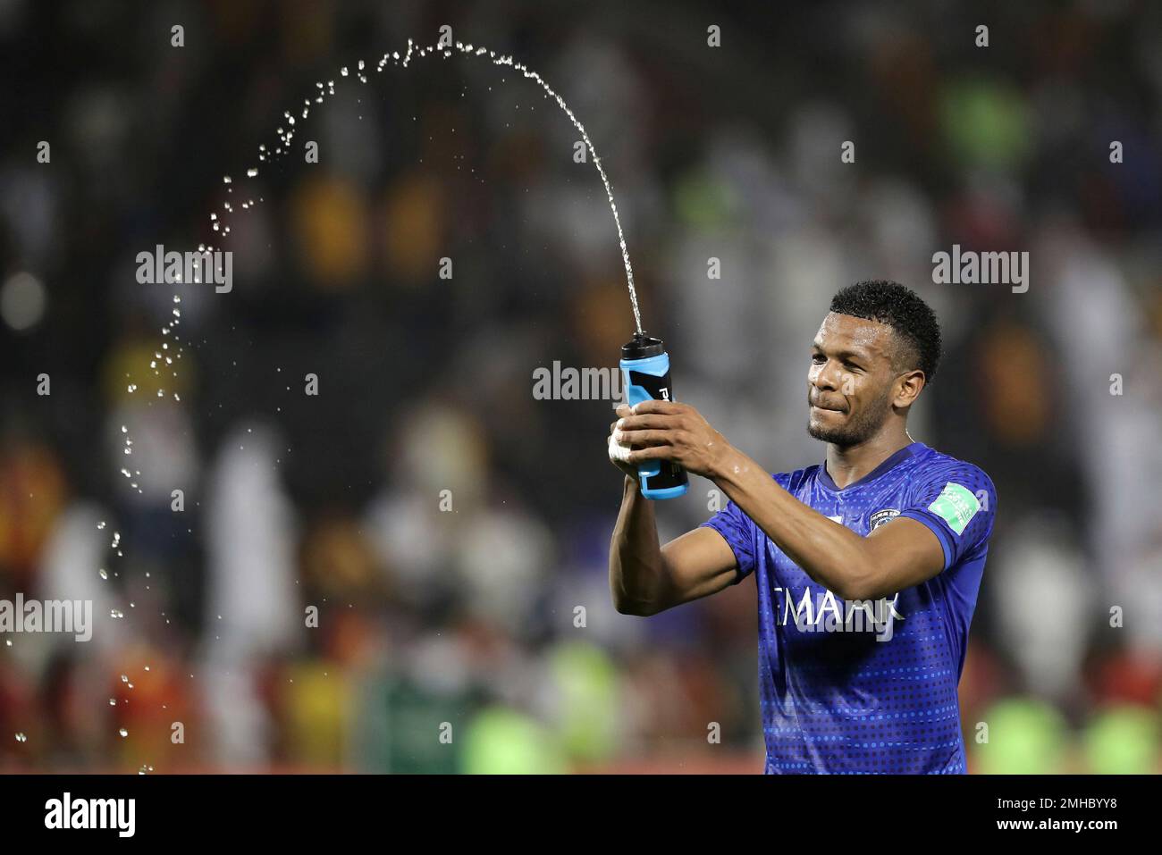 Al Hilal's Ali Al Bulayhi celebrates end of the Club World Cup soccer ...