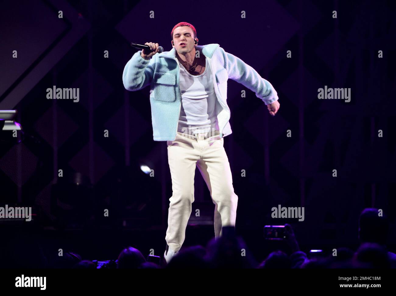 Singer-songwriter Lauv performs at Z100's iHeartRadio Jingle Ball 2019 ...