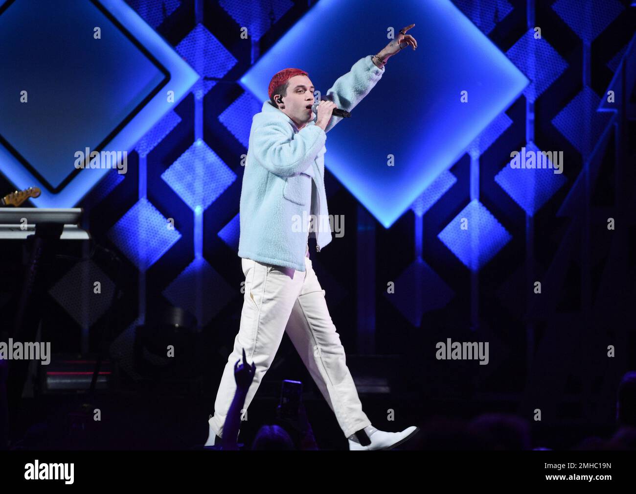Singer-songwriter Lauv performs at Z100's iHeartRadio Jingle Ball 2019 ...
