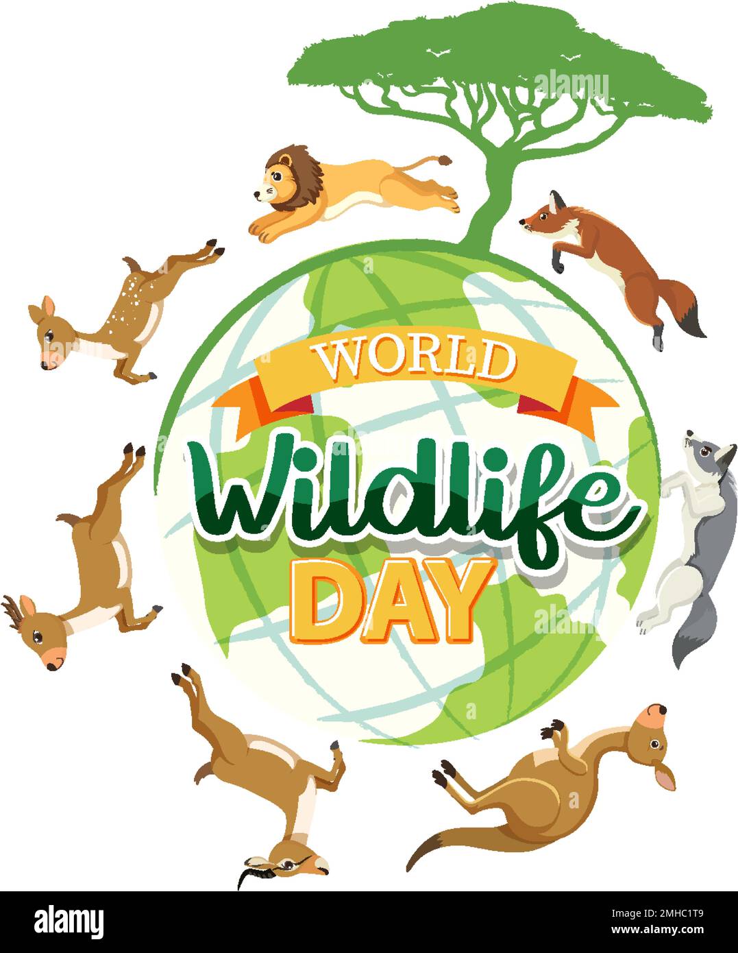 World Wildlife Day Banner illustration Stock Vector Image & Art - Alamy
