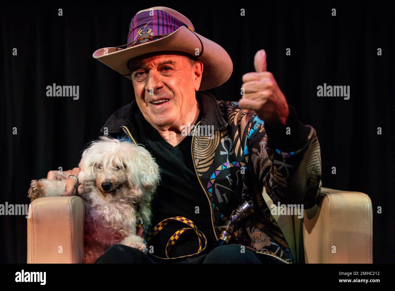 Molly Meldrum is seen during the 80th birthday of Ian “Molly” Meldrum ...