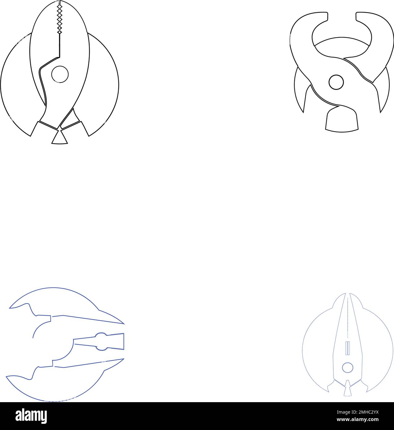 pincers logo stock illustration design.pincers work industry mechanical ...