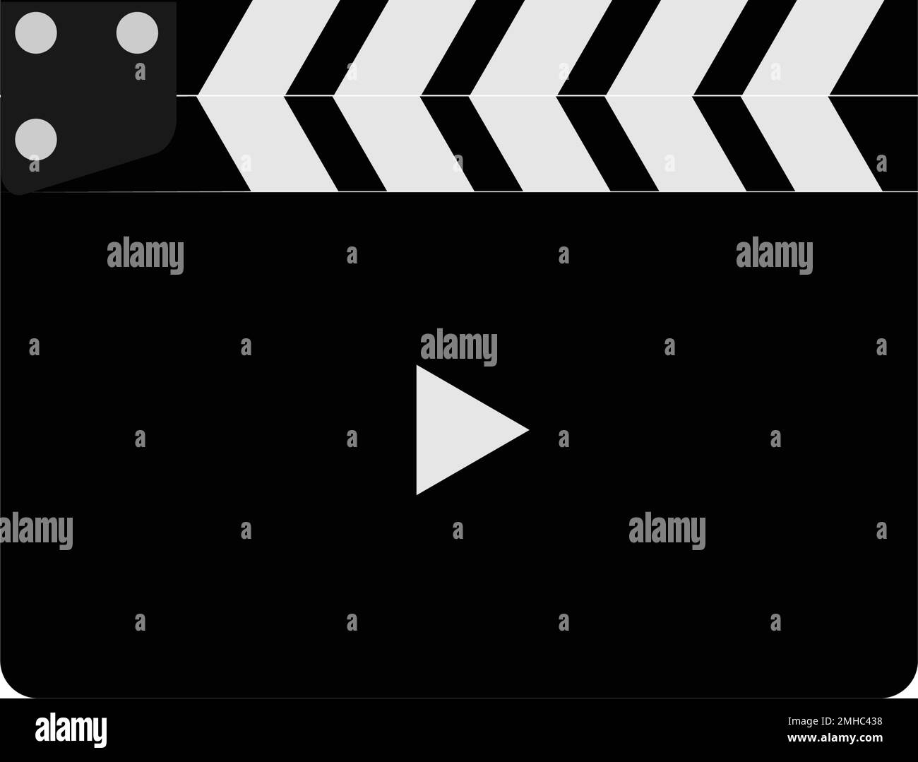 clapper board icon logo illustration design Stock Vector Image & Art ...