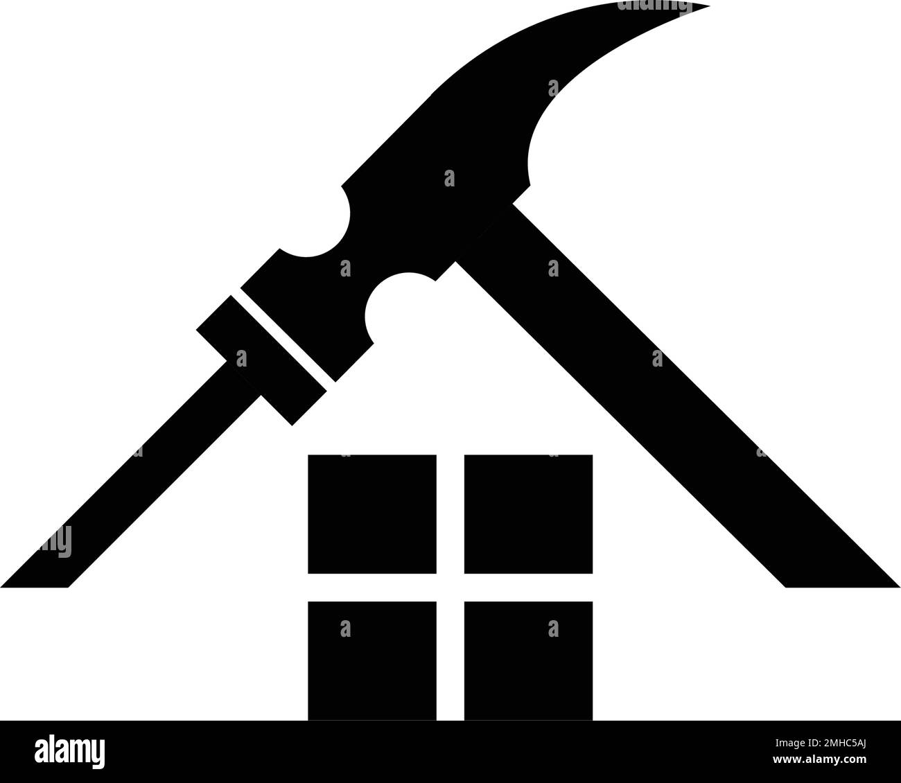 hammer logo on white background for your web site design,app,logo,UI ...