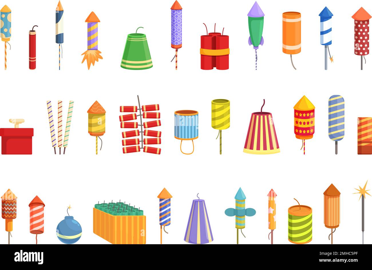 Petard icons set cartoon vector. Dynamite fireworks. Security game ...