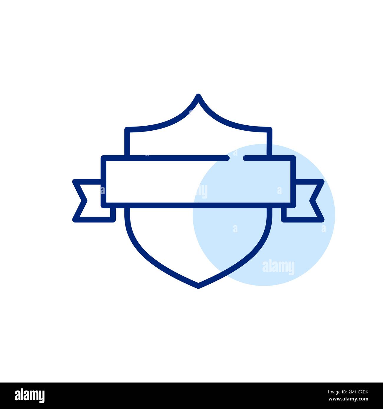 Checkmark on shield banner Stock Vector Images - Alamy