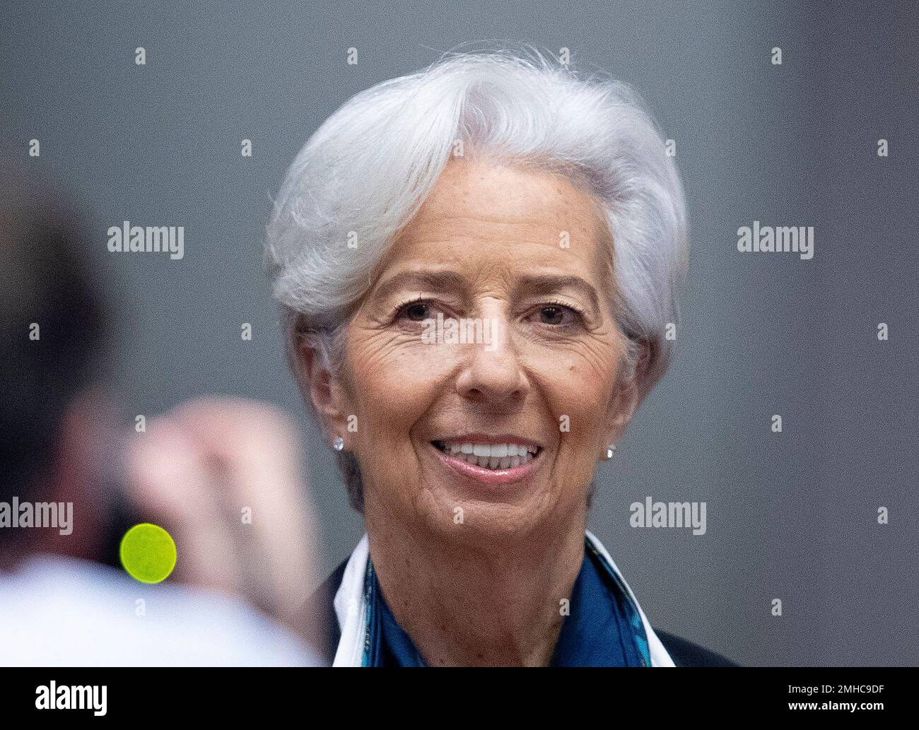 President of European Central Bank Christine Lagarde is on her way to a ...