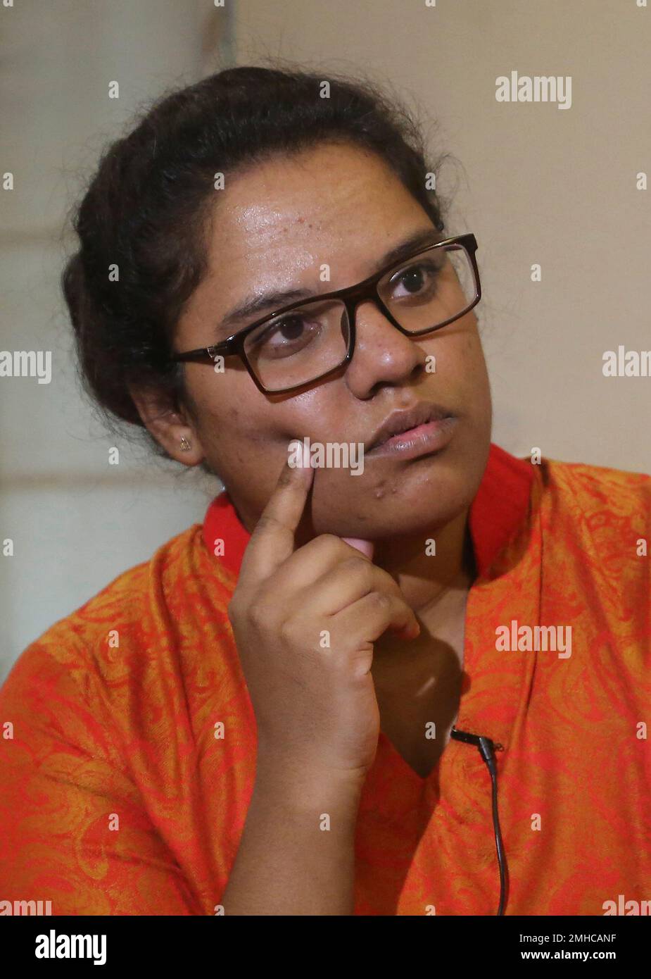 In this Nov. 12, 2019 photo, Pakistani woman Samia Yousaf being ...