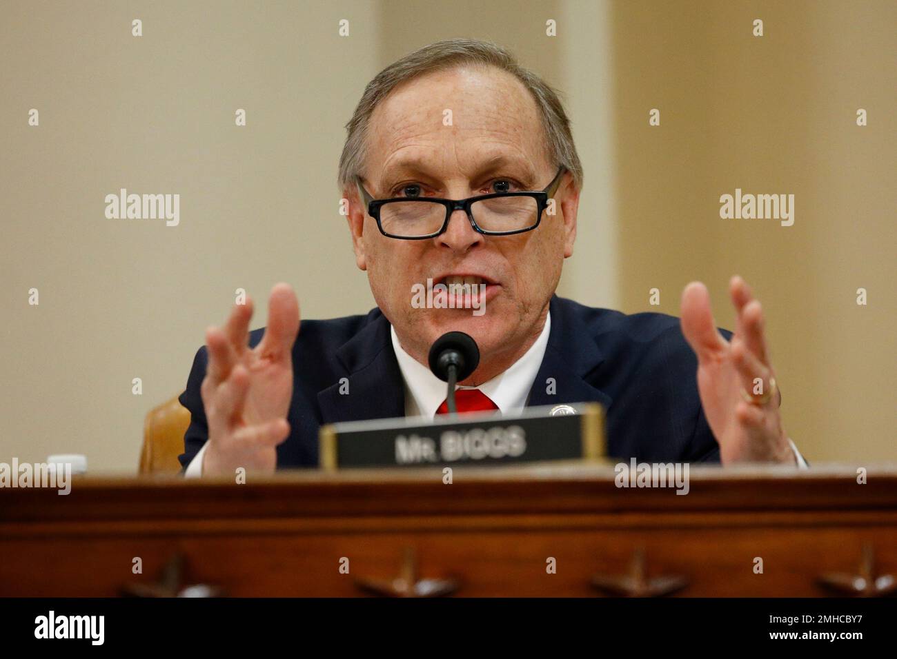 Rep. Andy Biggs, R-Ariz.,gives his opening statement during a House ...
