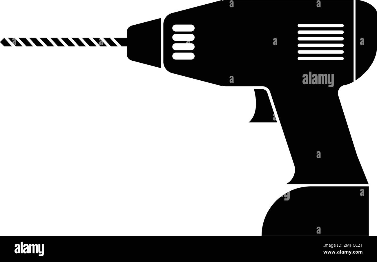 black drill logo illustration design Stock Vector Image & Art - Alamy