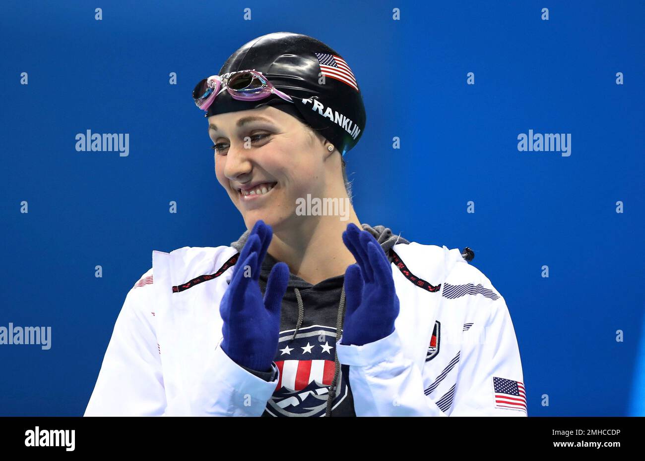 In this Aug. 11, 2016 file photo United States' Missy Franklin wears ...