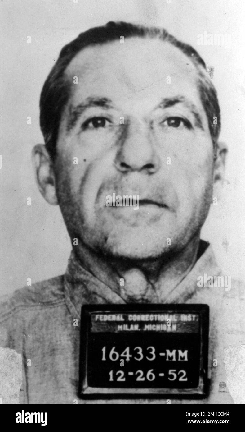 Frank Costello, boss of the Luciano crime family, mug shot from the ...