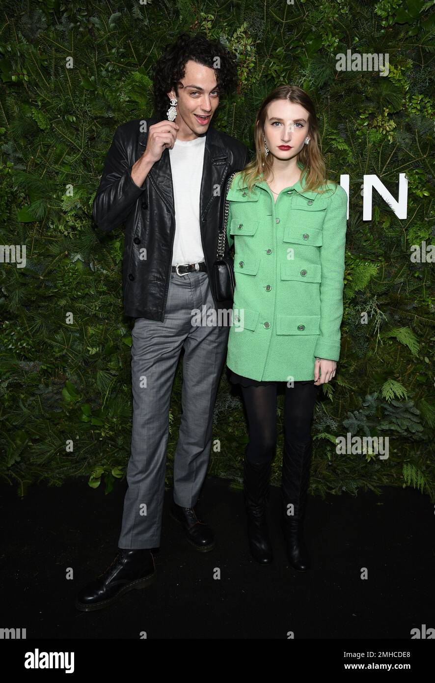 Ava Hawk McDean, right, and guest attend the Chanel Nº5 In The Snow launch event at The Standard ...