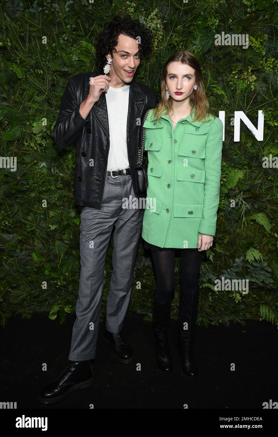 Ava Hawk McDean, right, and guest attend the Chanel Nº5 In The Snow ...