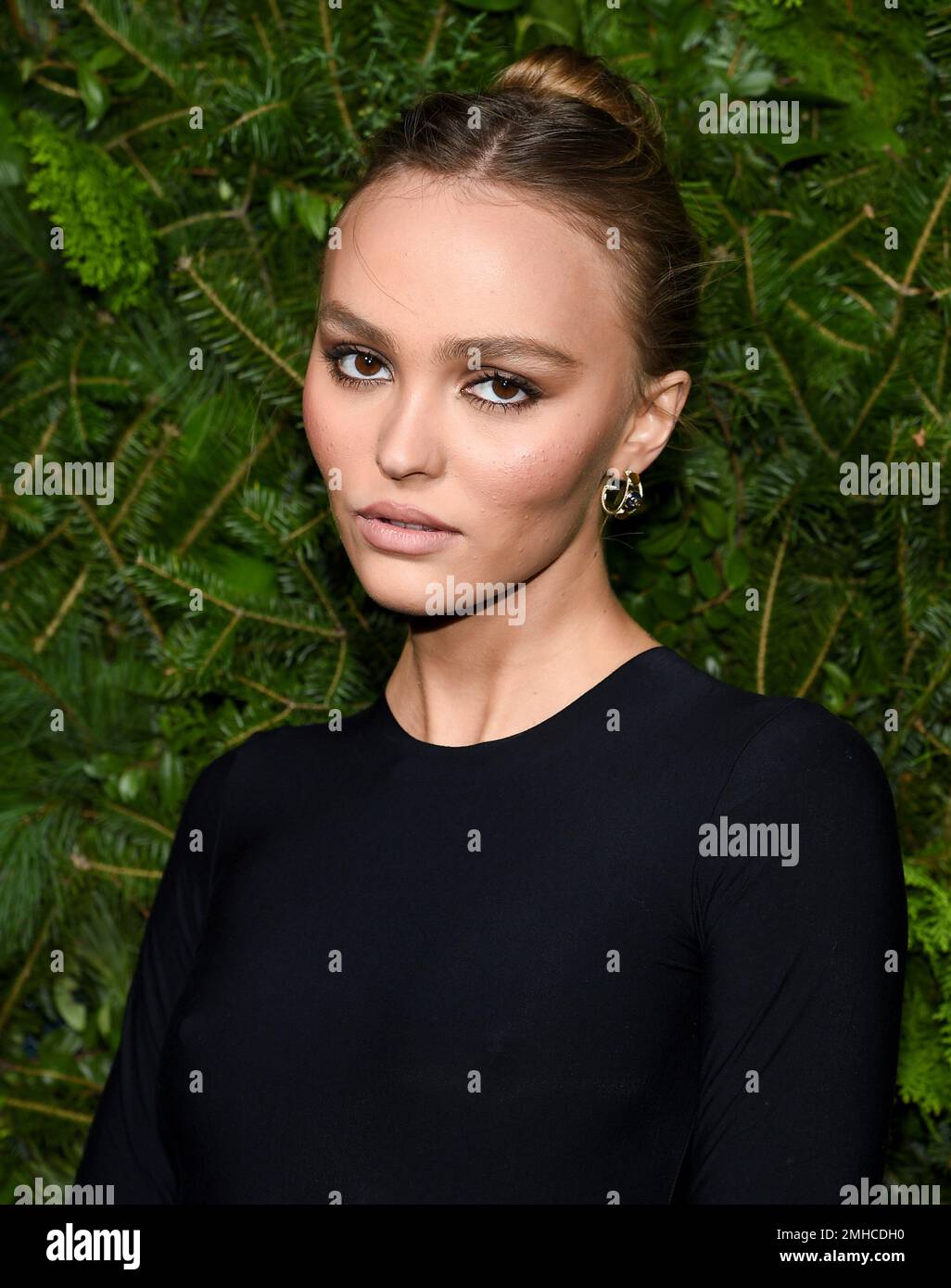 Model Lily-Rose Depp attends the Chanel Nº5 In The Snow launch event at ...