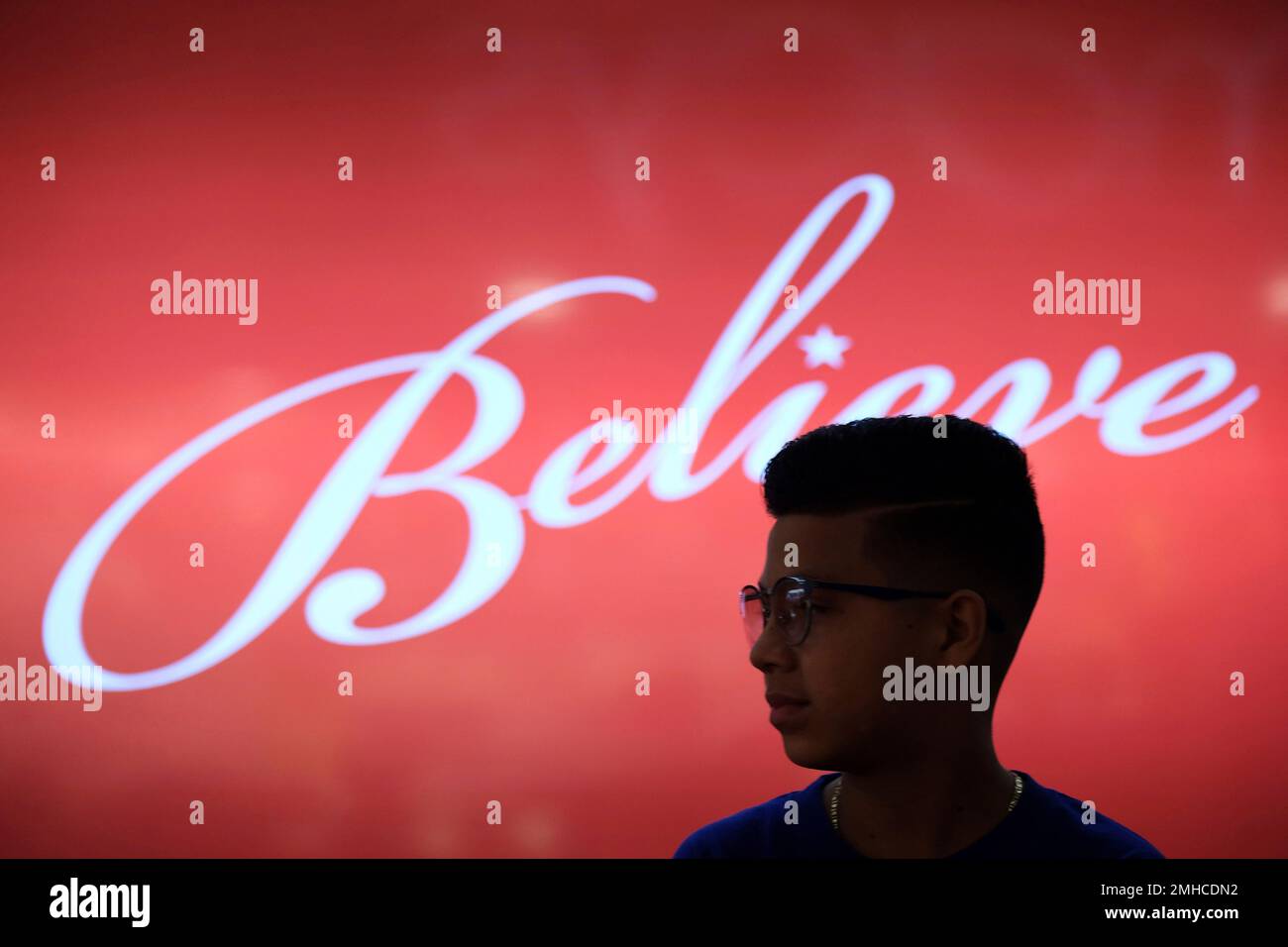 IMAGE DISTRIBUTED FOR MACY'S - Bryan Andres looks on during the Make a Wish event on Wednesday ...