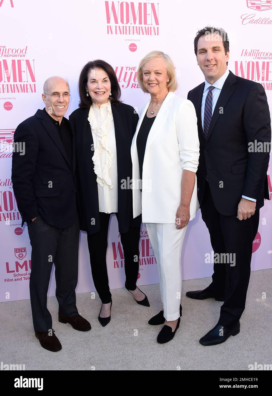 Jeffrey Katzenberg, from left, Sherry Lansing, Meg Whitman and ...