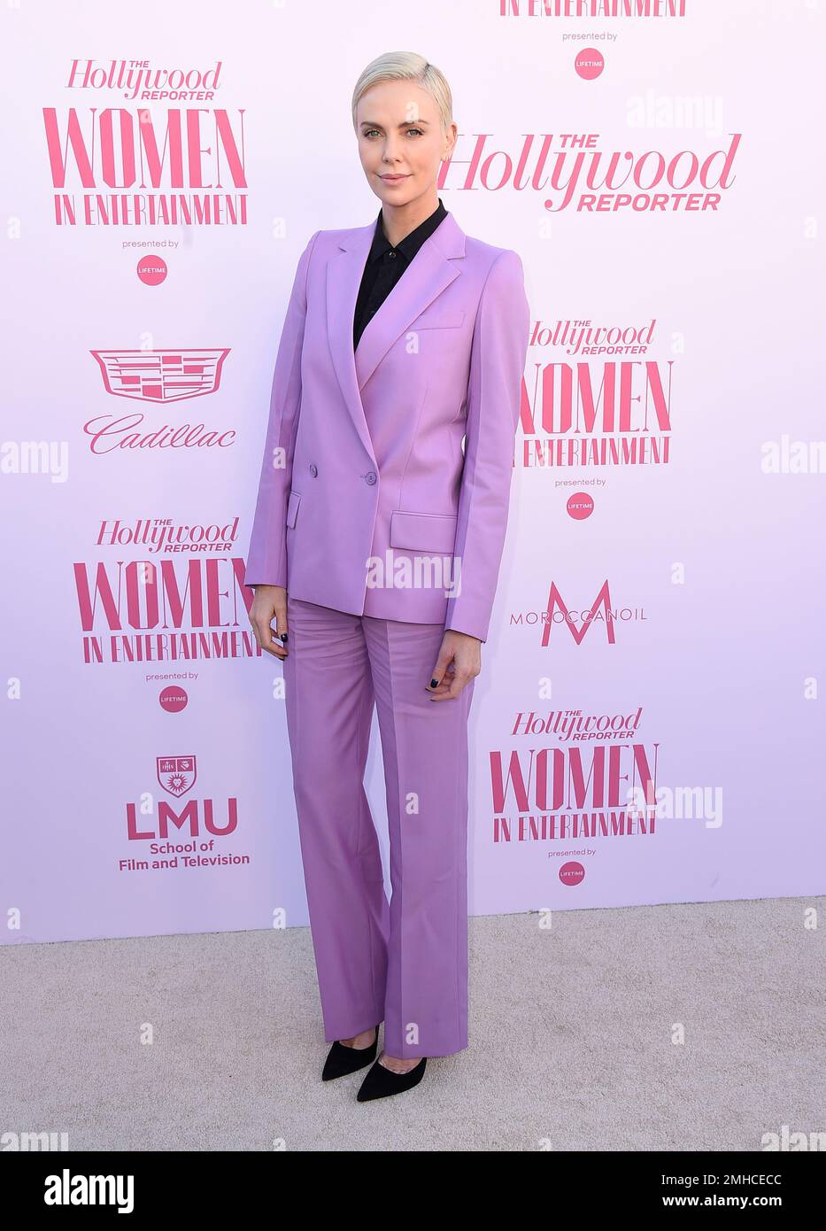 Charlize Theron arrives at The Hollywood Reporter's Women in ...