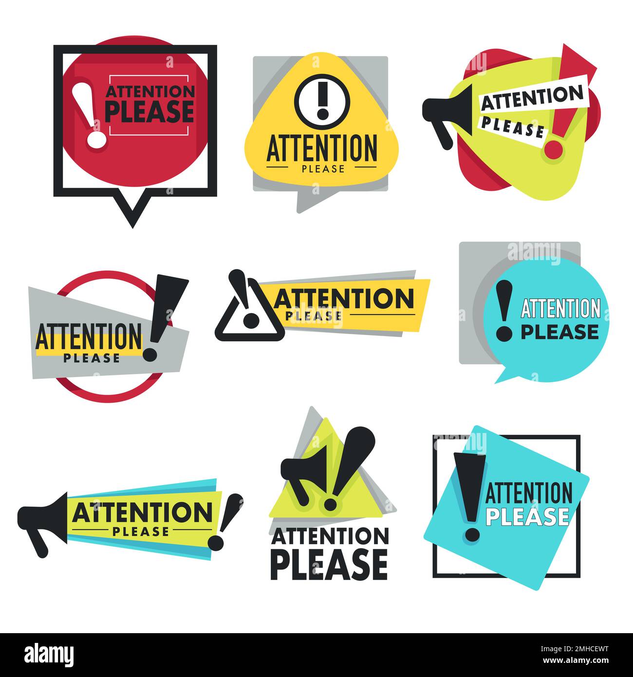 Pay attention isolated cartoon Stock Vector Images - Alamy