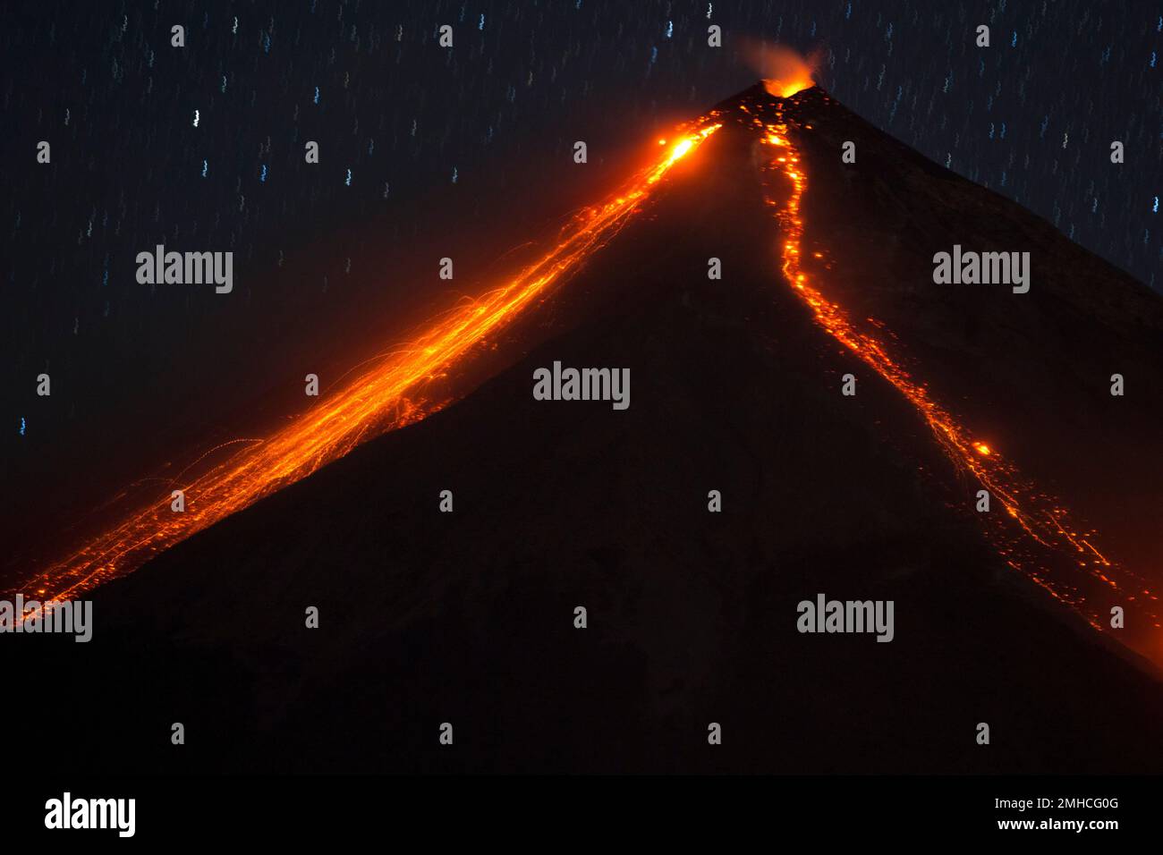 FILE - In this Jan. 4, 2016, file photo, the Volcano of Fire releases ...