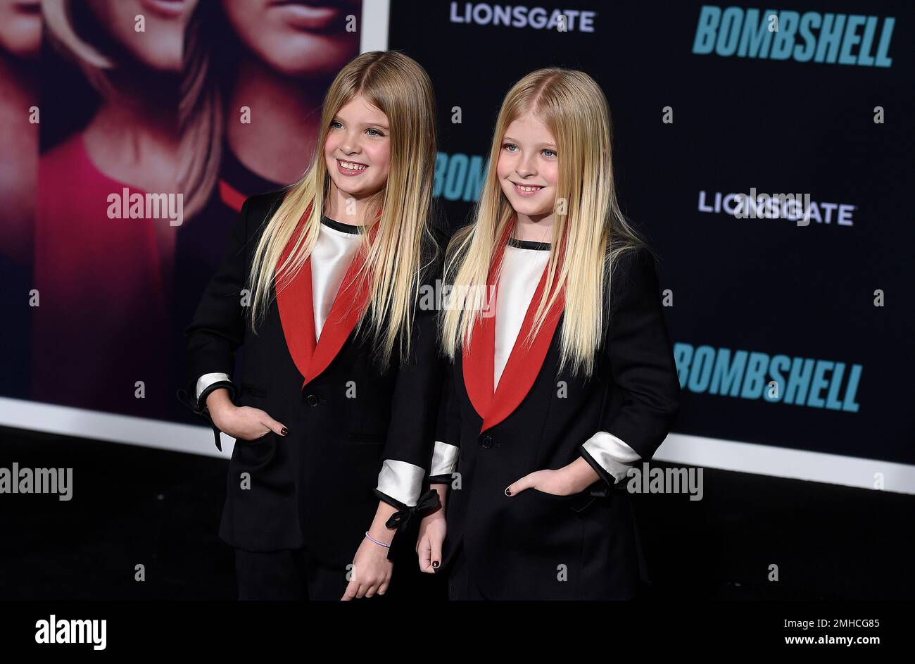 Sedona Fuller and London Fuller attend the premiere of "Bombshell" at ...