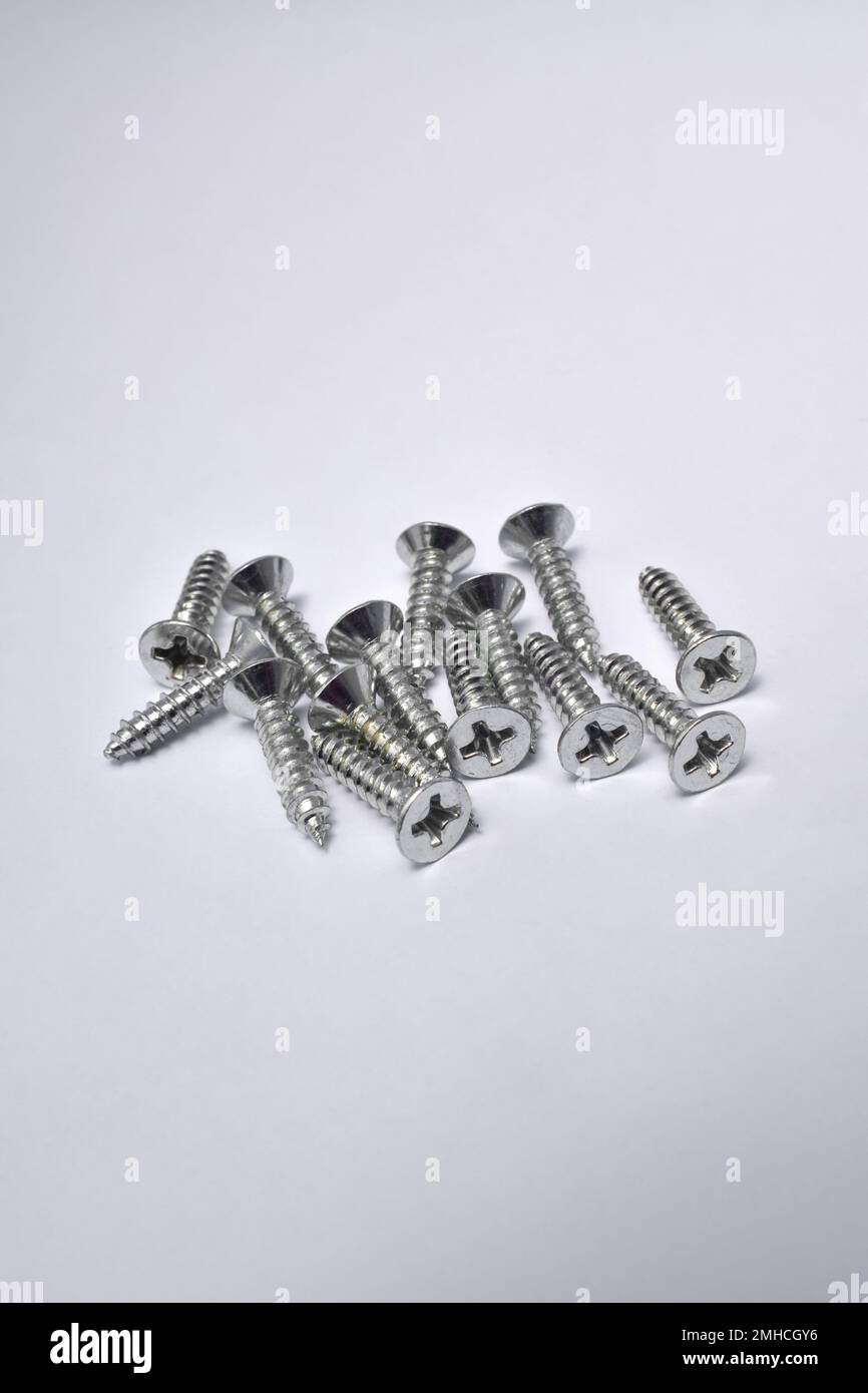 Flat head screws hi-res stock photography and images - Alamy