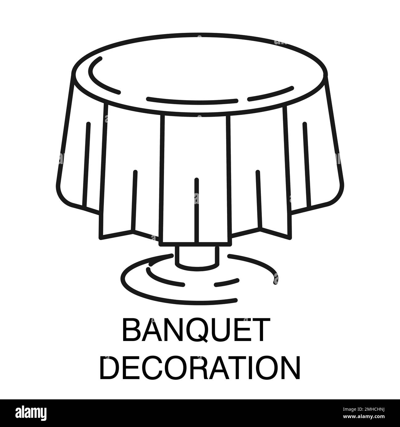 Reception table setting Stock Vector Images - Alamy