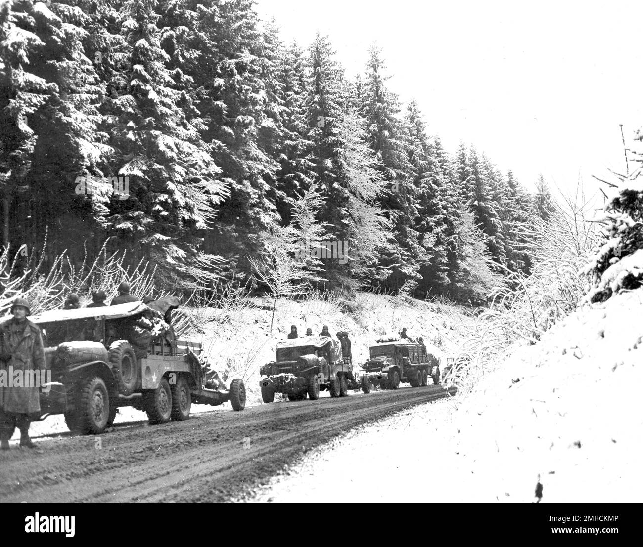 In this photo provided by the U.S. Army Signal Corps, part of a U.S ...