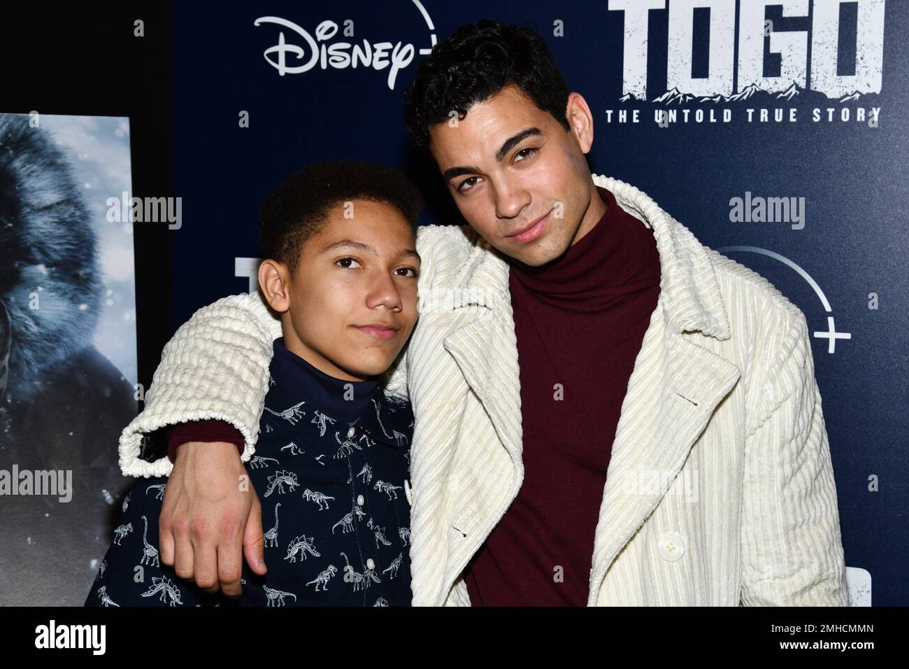 Gabriel Fulgencio, left, and Davi Santos attend a screening of "Togo ...