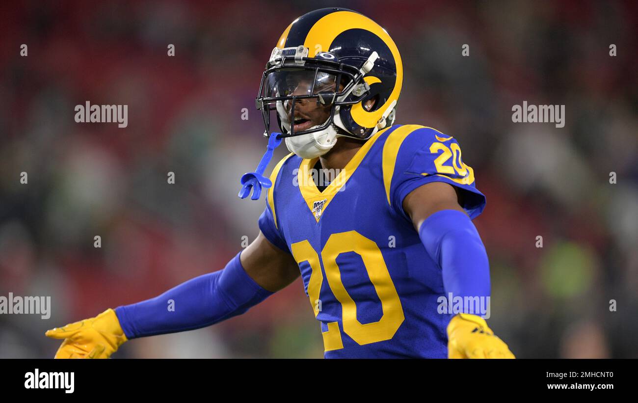 Los Angeles Rams cornerback Jalen Ramsey in an NFL football game ...