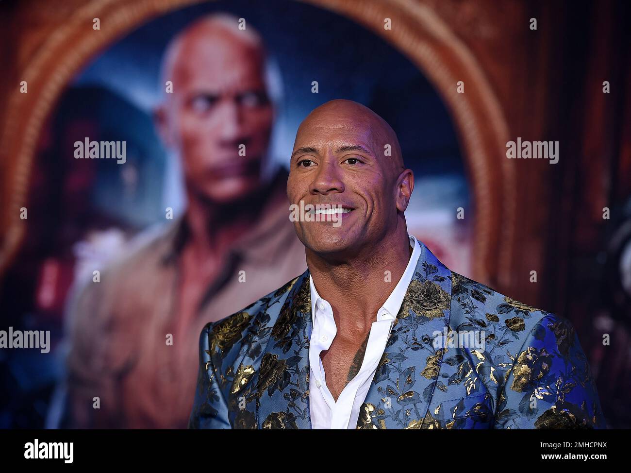 Cast member Dwayne Johnson arrives at the Los Angeles premiere of ...
