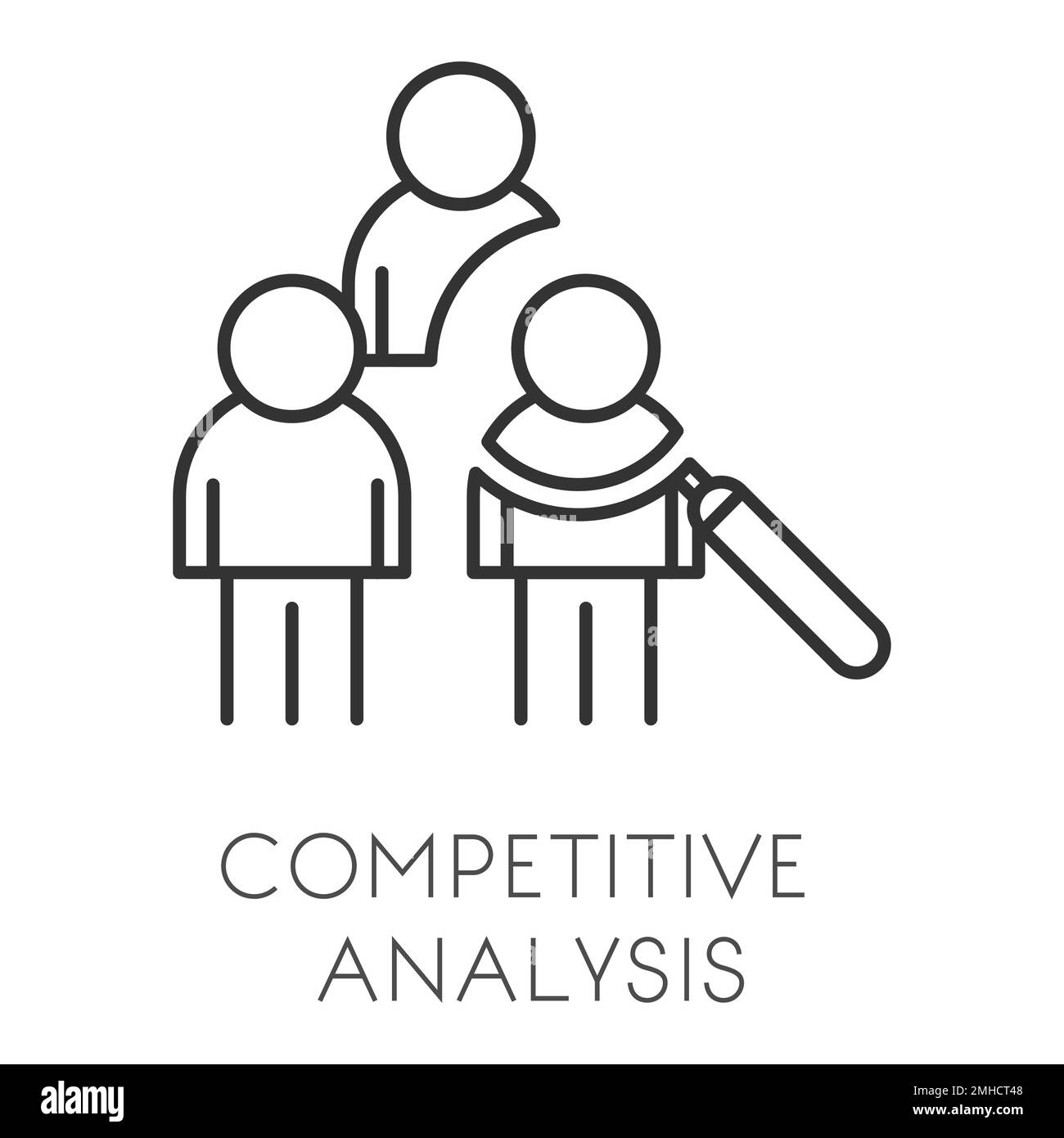 Startup and business, competitive analysis or data analyzing isolated ...