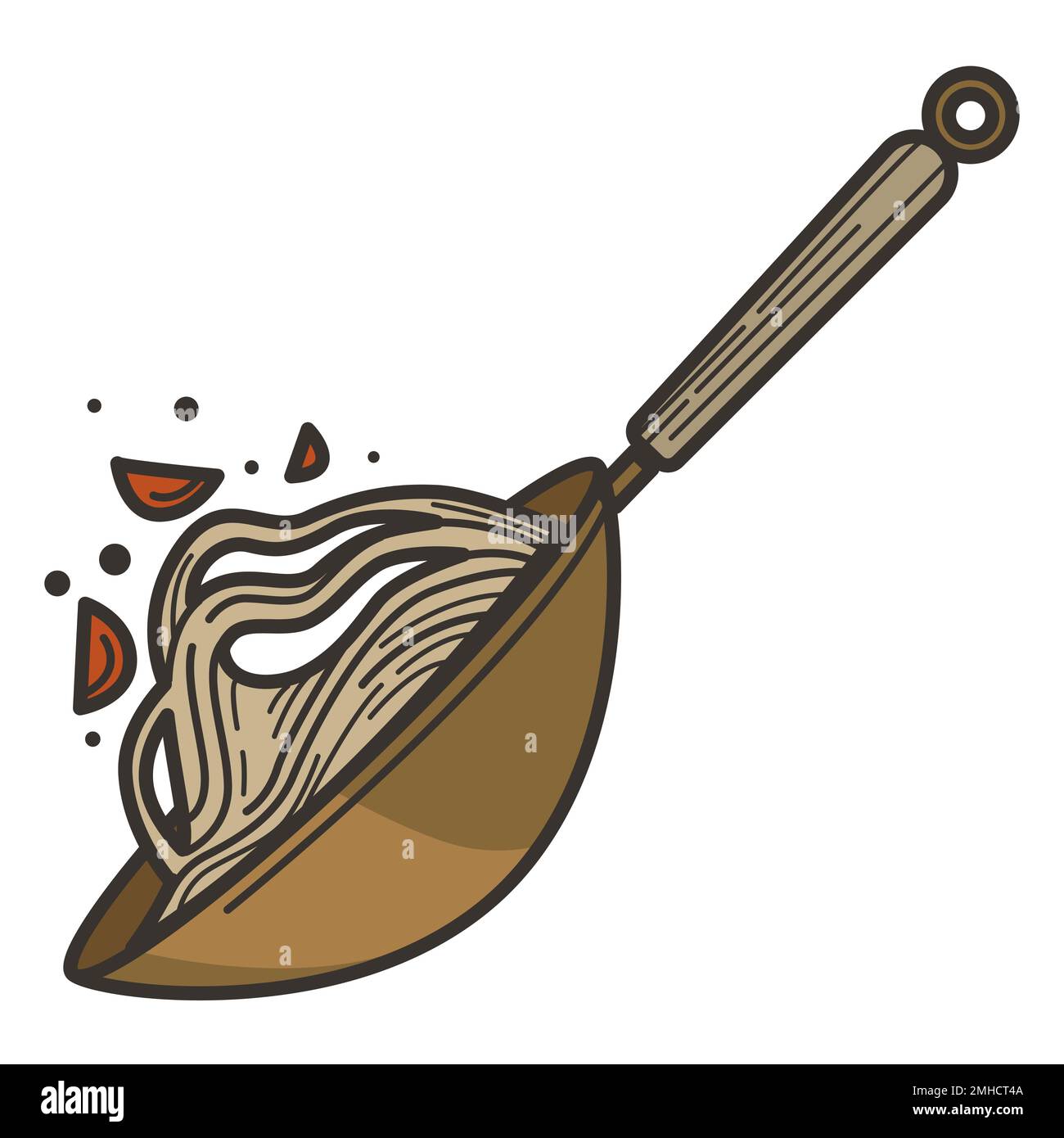 Cooking rice tomato in Stock Vector Images - Alamy