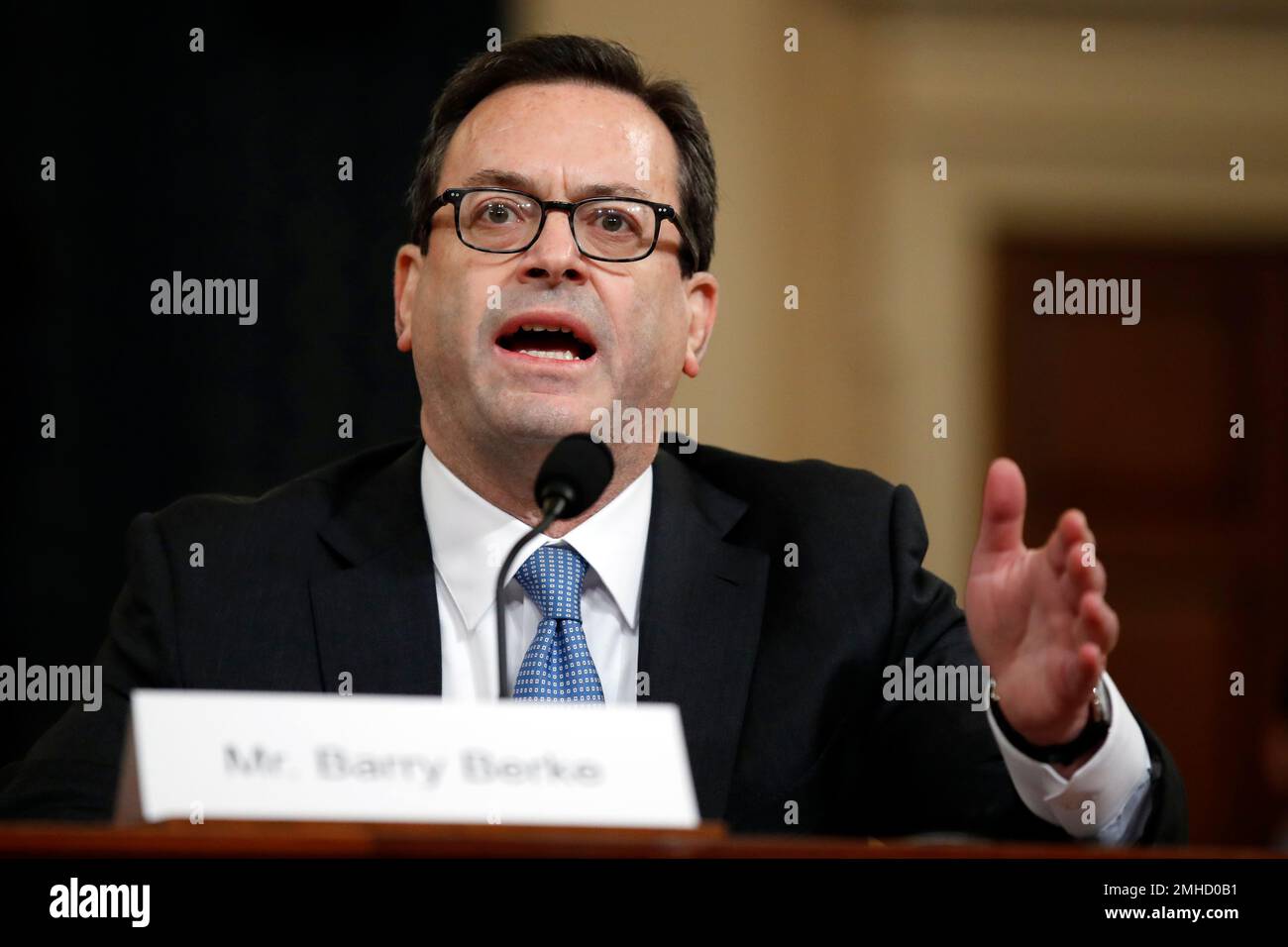Democratic staff attorney Barry Berke testifies as the House Judiciary ...