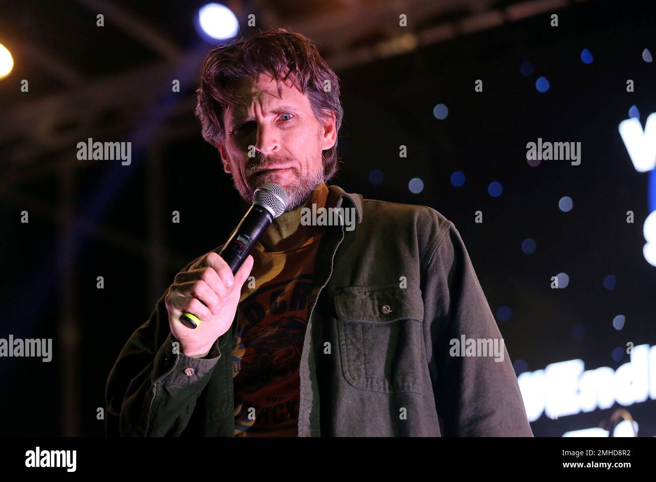 Comedian Don Friesen performs stand-up comedy live on stage at "The ...