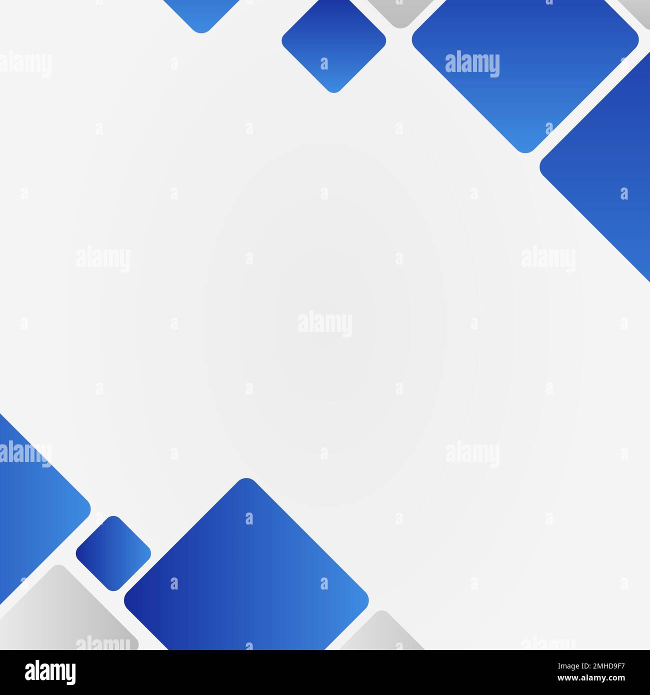 Blue geometric frame vector Stock Vector Image & Art - Alamy