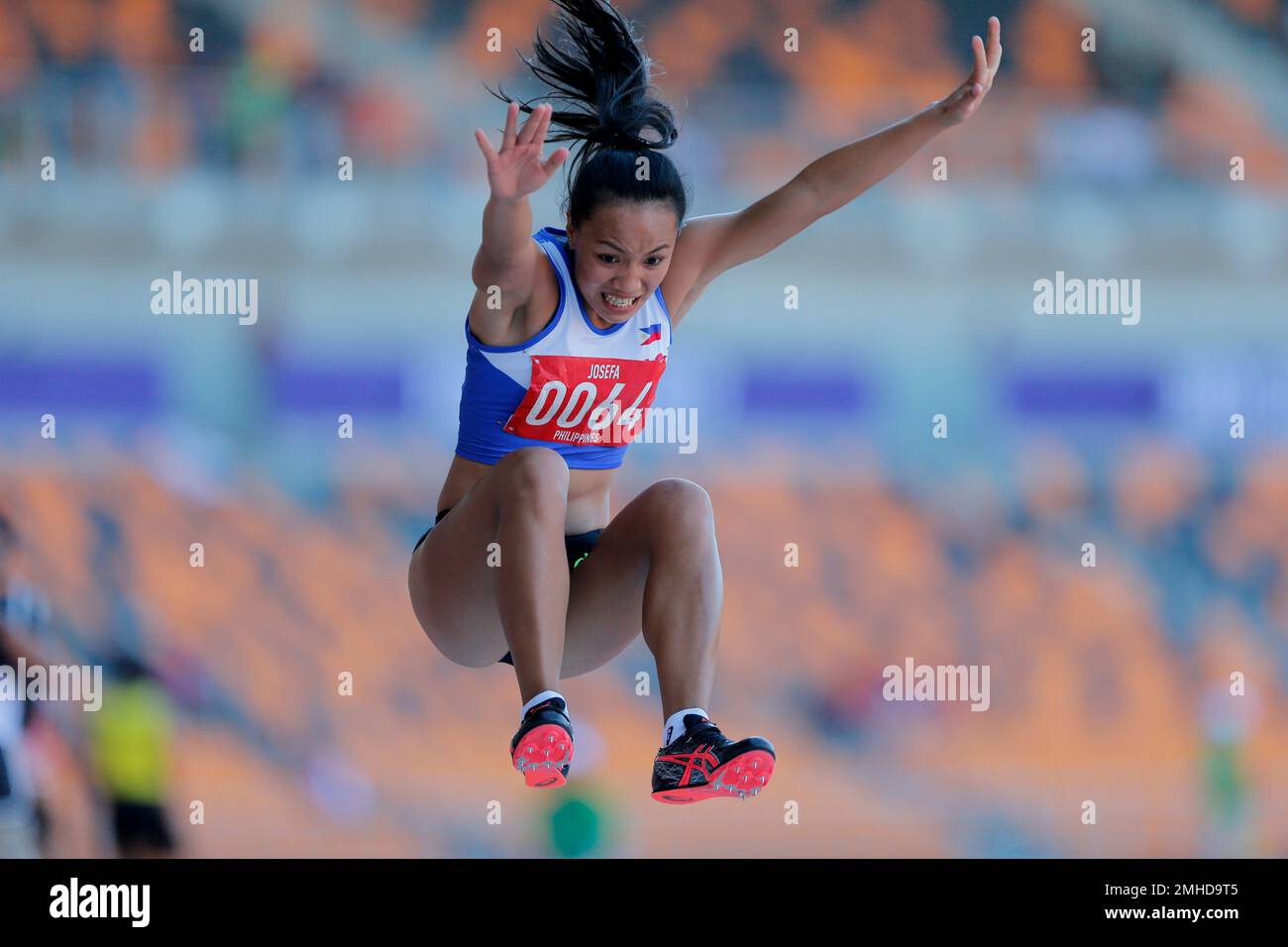 Philippine's Josefa Ligmayo competes in the long jump women's ...