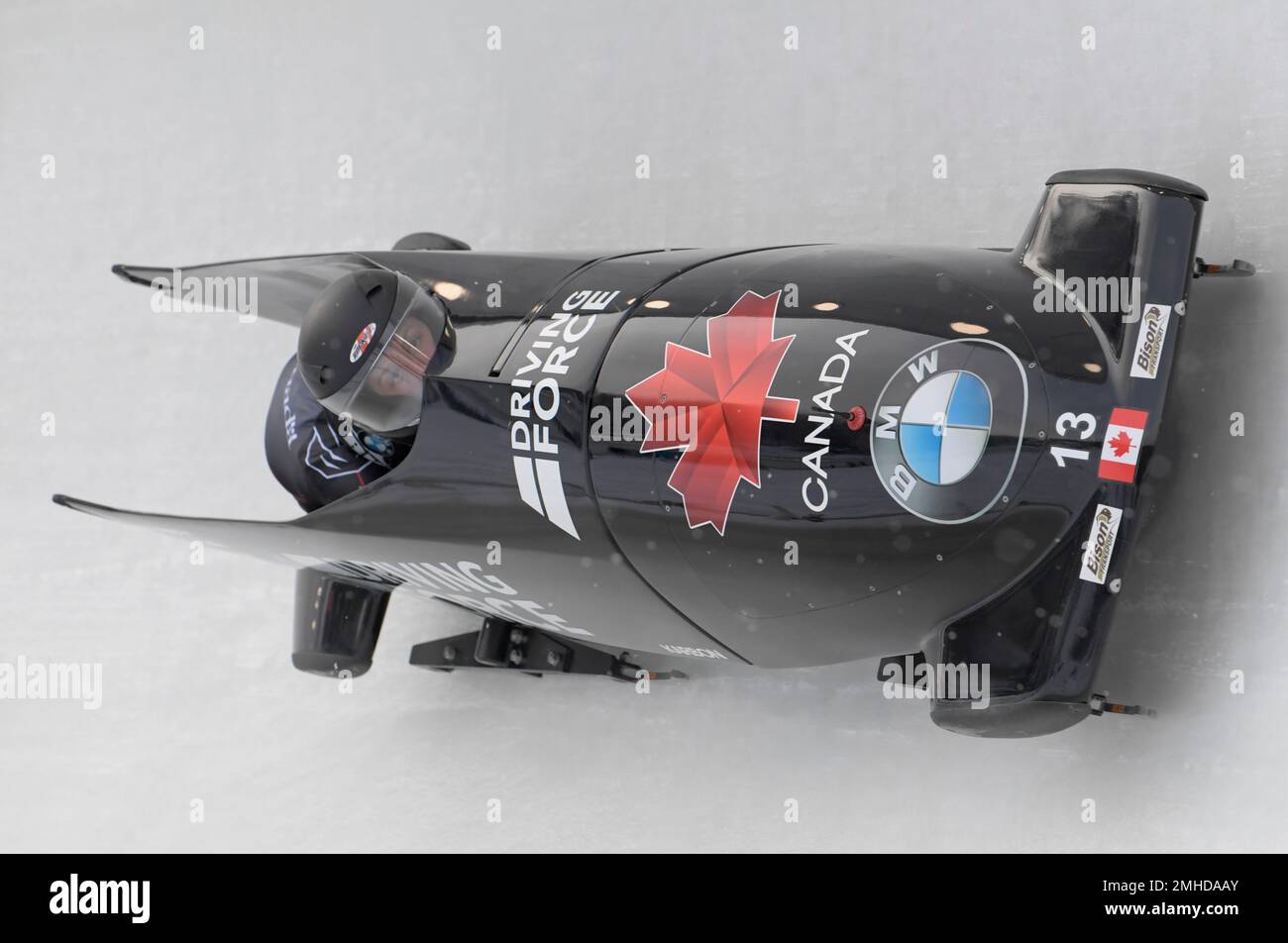 Driver Christine de Bruin, front, and brakeman Dawn Edith Richardson ...