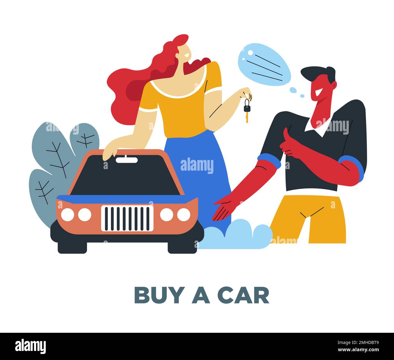 Woman and car and historical Stock Vector Images - Alamy