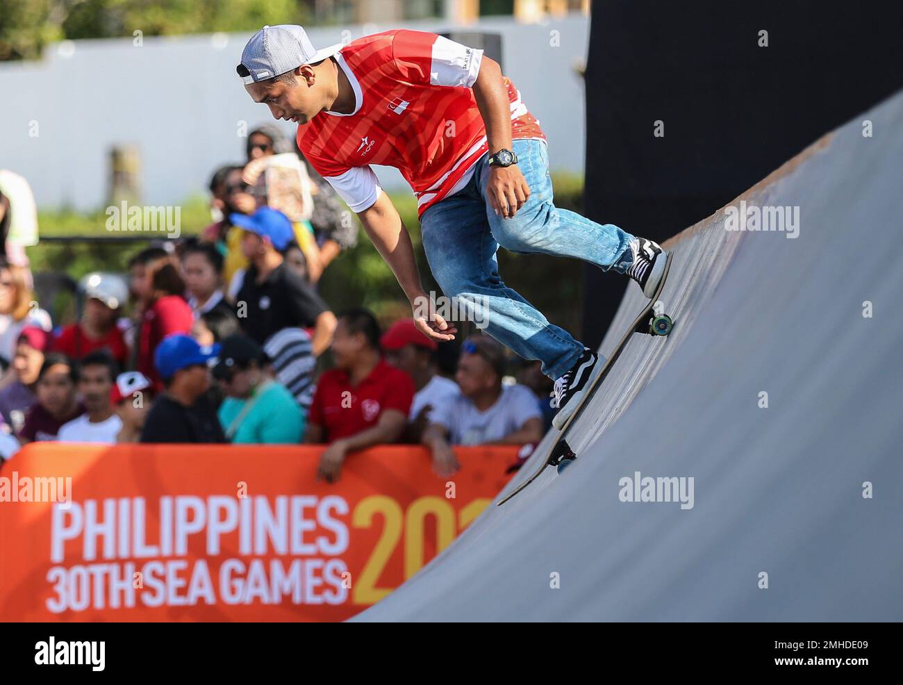 Sinagapore's Abdul Rahman Muhammad Feroze performs during the street ...