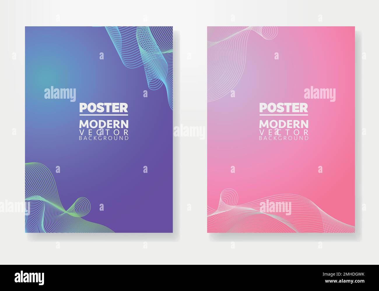 Modern banner design web template Set. Vector poster or banner design ...