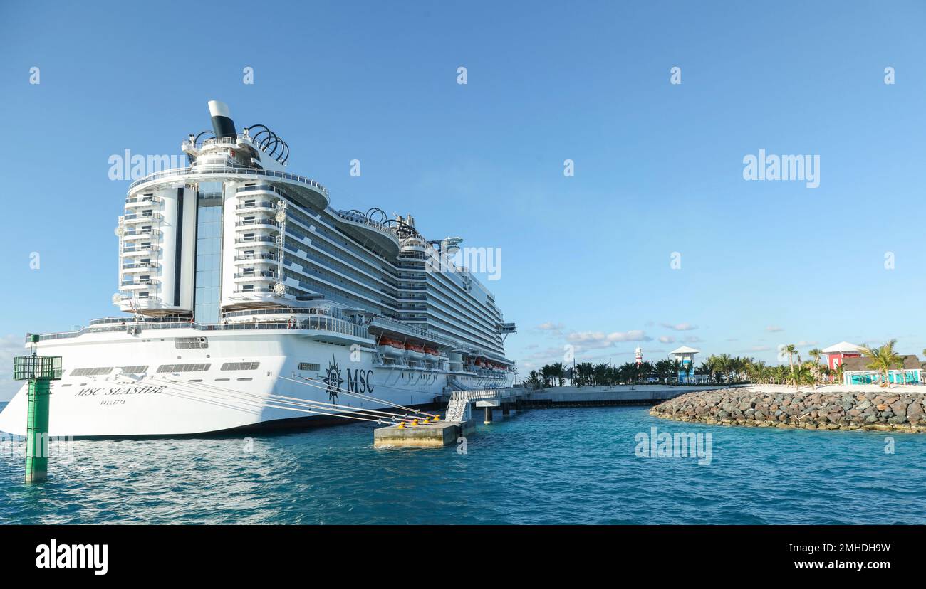 IMAGE DISTRIBUTED FOR MSC CRUISES - MSC Seaside docks for the first ...