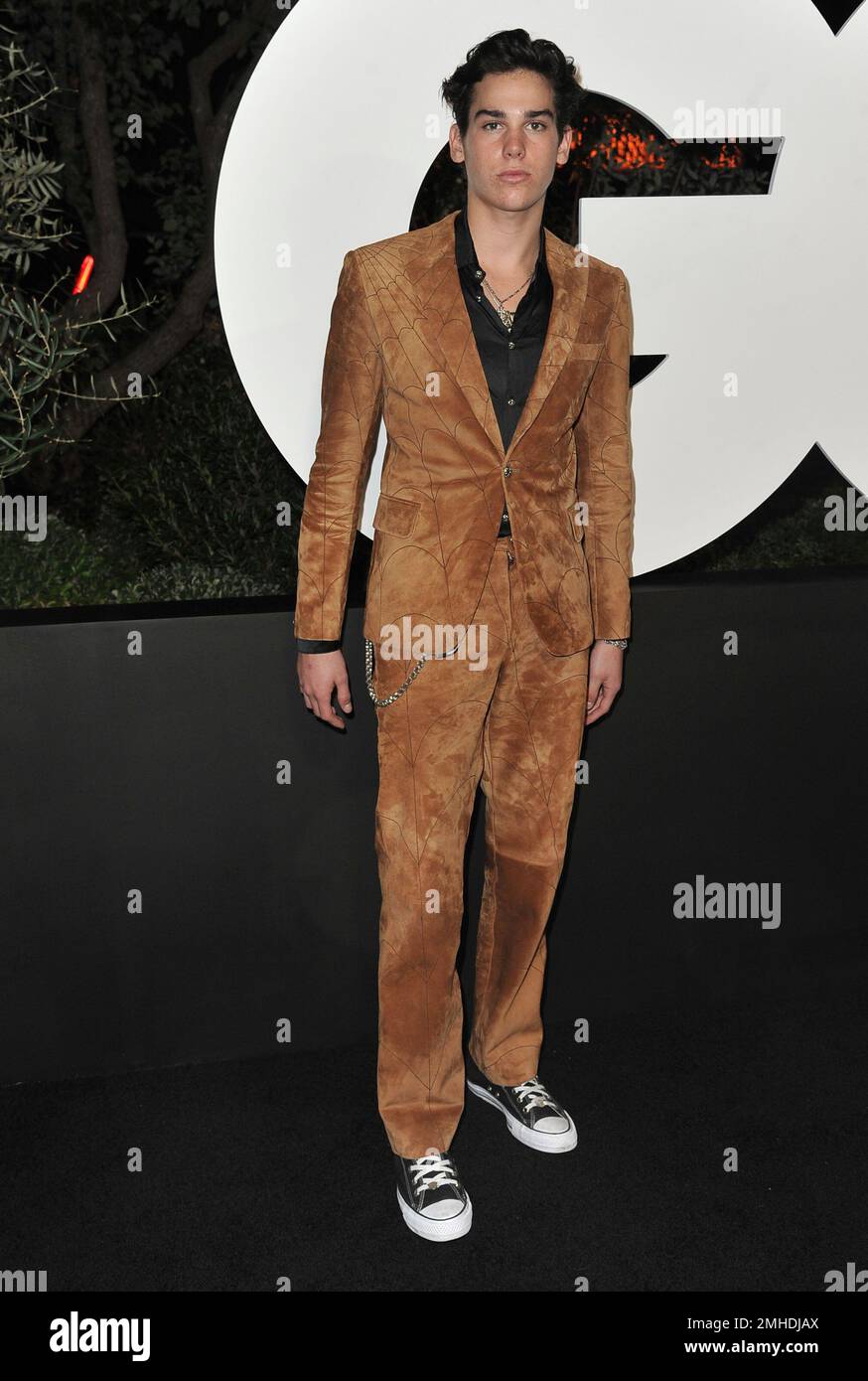 Paris Brosnan arrives at GQ's Men of the Year Celebration on Thursday ...
