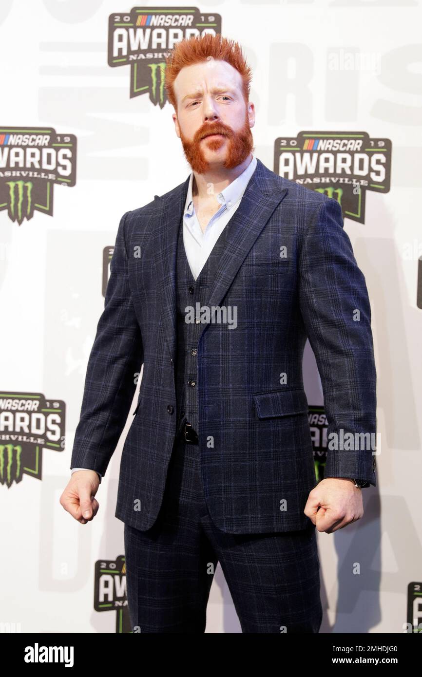 Professional wrestler and actor Sheamus arrives at the NASCAR Cup ...
