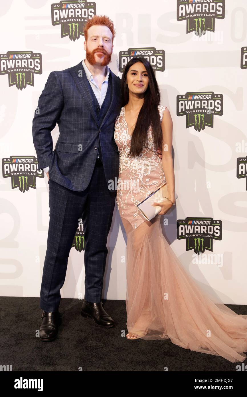 Professional wrestler and actor Sheamus, left, and Isabella Revilla ...