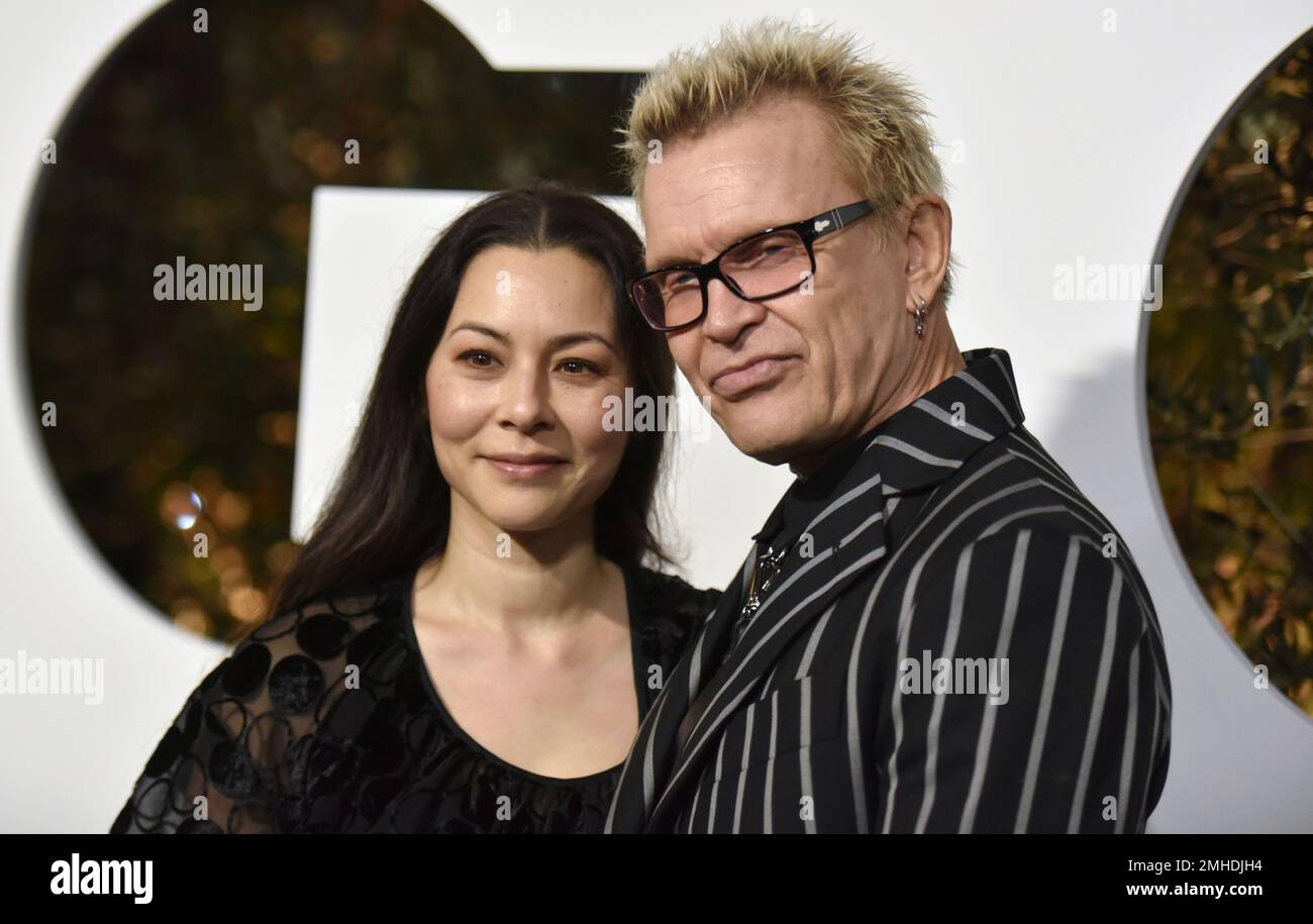 China Chow, left, and Billy Idol arrive at GQ's Men of the Year ...
